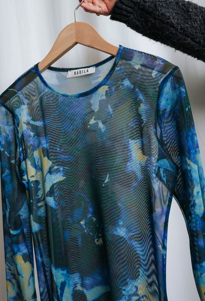 See-through εμπριμέ μπλούζα - Mille bacini